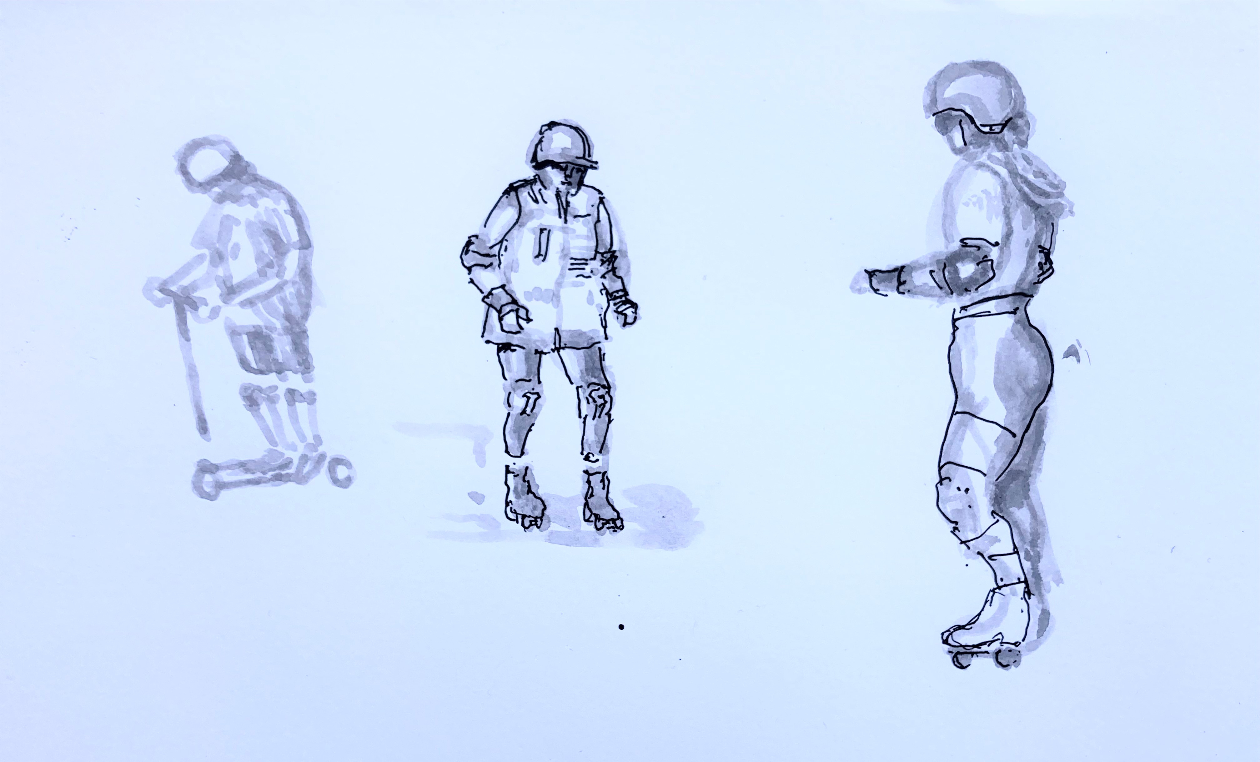 Skating sketches – SIMON J EMSLEY